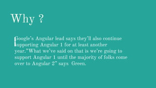 Angular 1.x vs 2 - In code level | PPT