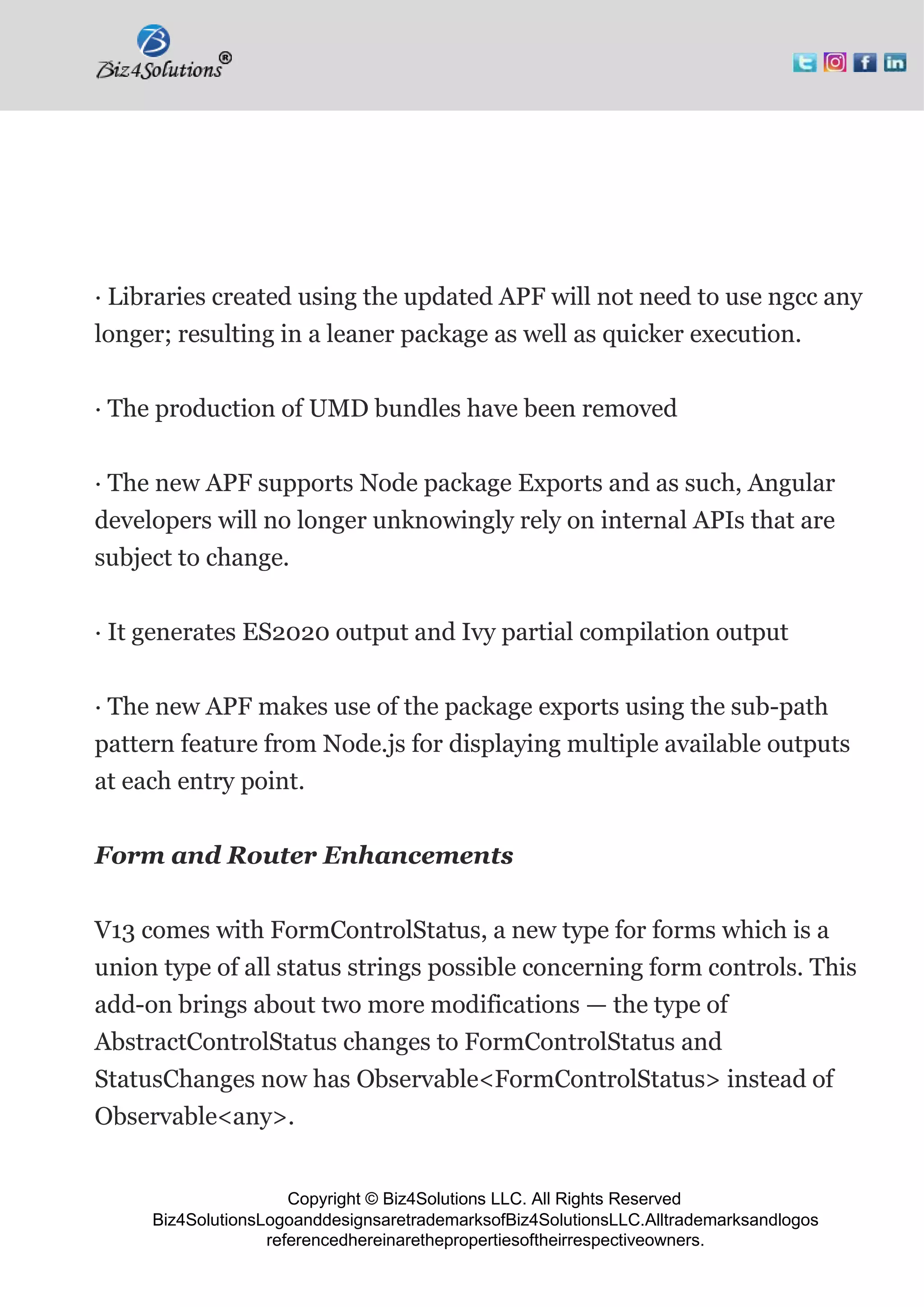 Angular 13 noteworthy add ons, enhancements, and modifications | PDF ...