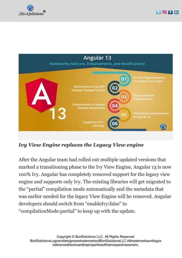 Angular 13 noteworthy add ons, enhancements, and modifications | PDF ...