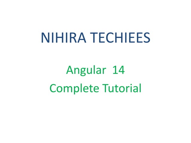 Angular 14.pptx | Internet | Computing