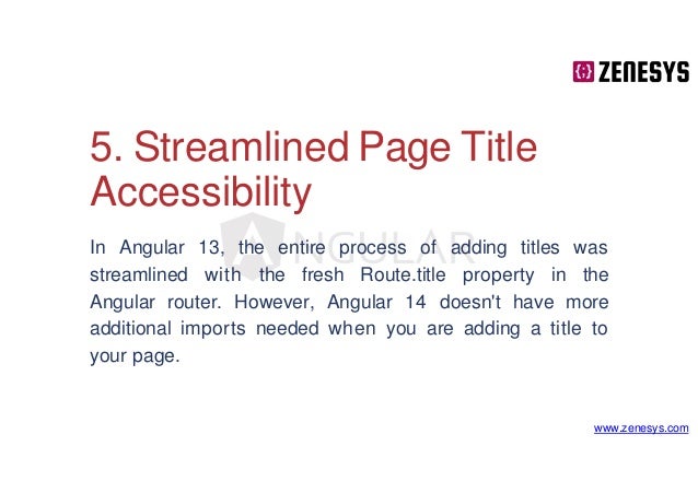 Angular 14 Features And Updates | PPTX