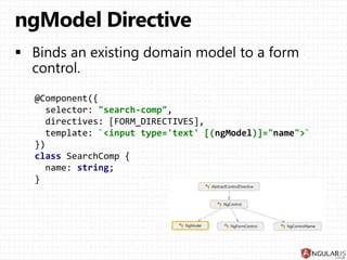 Angular 2.0 forms | PPTX | Programming Languages | Computing