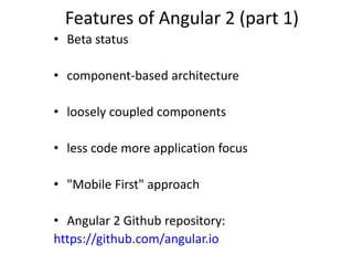 Angular2 for Beginners | PPT