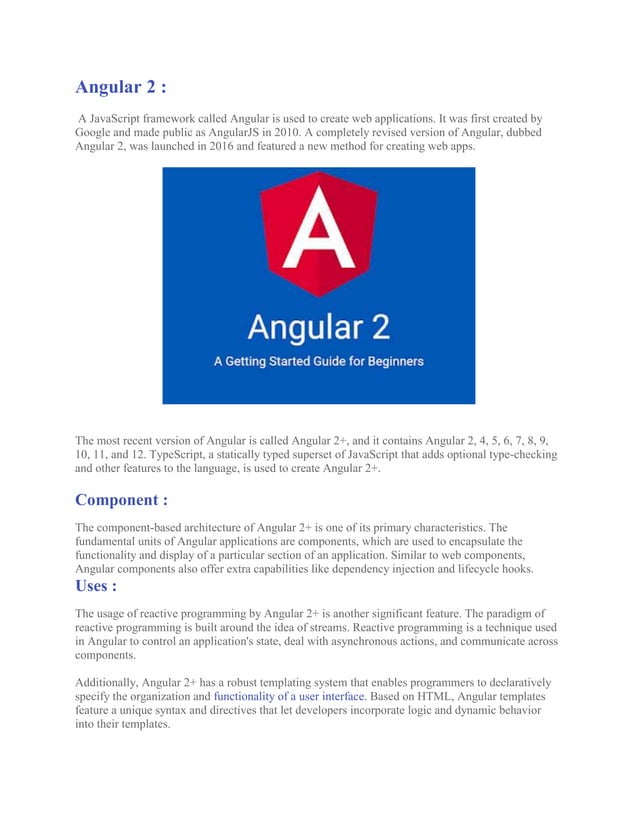 Angular 2.docx | Free Download