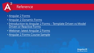Angular 2 表單的處理與驗證 | PPT | Free Download