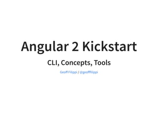 Angular 2 kickstart | PPT