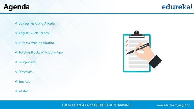 Angular 2 Training Angular 2 Tutorial For Beginners Angular Certification Edureka Ppt