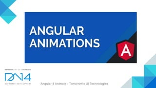 Anton Vidinev "Angular 4 Animate: завтрашние UI технологии" | PPT