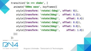 Anton Vidinev "Angular 4 Animate: завтрашние UI технологии" | PPT