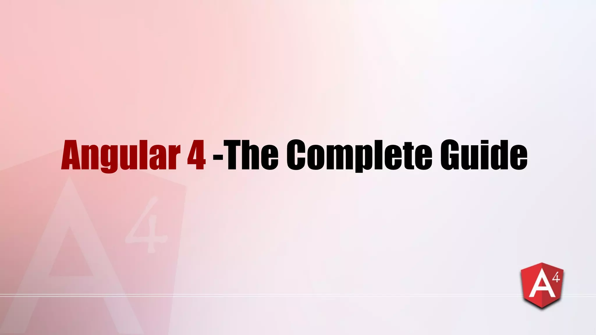 A Glimpse on Angular 4 | PPT