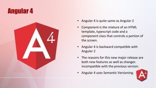 A Glimpse on Angular 4 | PPT