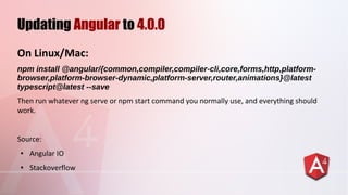 A Glimpse on Angular 4 | PPT