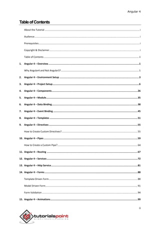 Angular4 tutorial | PDF