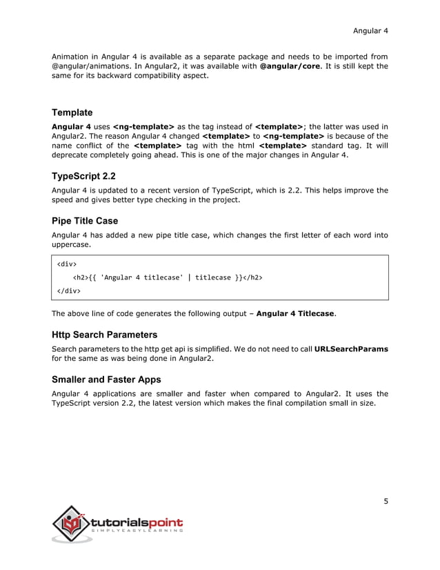 Angular4 tutorial | PDF