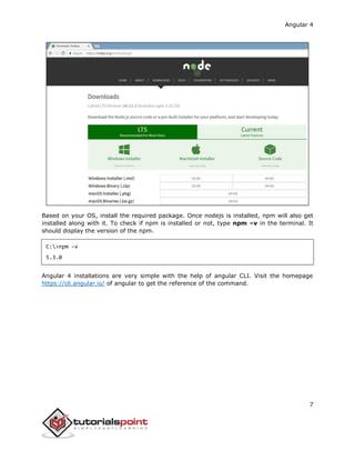 Angular4 tutorial | PDF