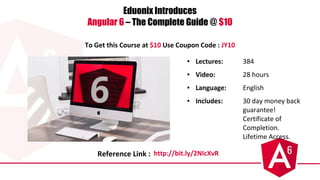 Angular 6 - The Complete Guide | ODP | Web Development | Internet