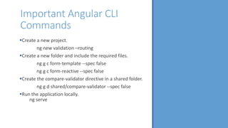 Angular 6 Form Validation with Material | PPT