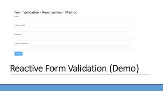 Angular 6 Form Validation with Material | PPT