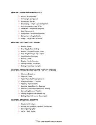 Angular 7 training_topics | PDF