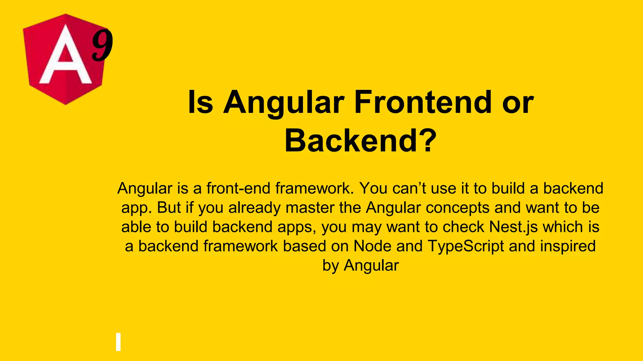 Angular 9 New Features Ppt