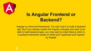 Angular 9 New features | PPT