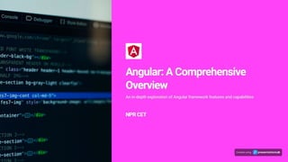 Angular in full stack A Comprehensive Overview.pptx | Programming Languages | Computing