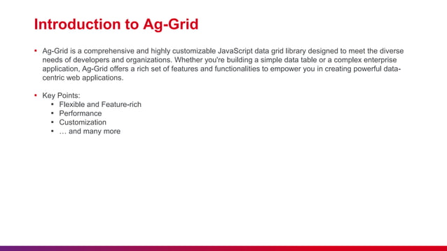 Angular Ag Grid And Its Features With Pagination Ppt