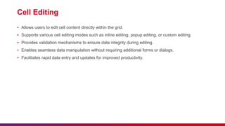 Angular AG grid and its features with Pagination | PPT