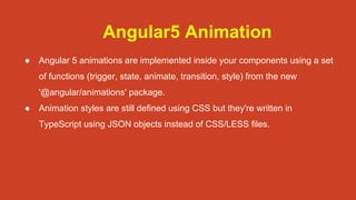 Neoito — Animations in Angular 5 | PPT