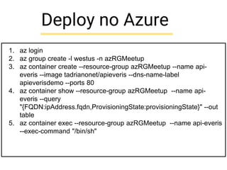 Angular + asp.net core + docker na nuvem | PPT