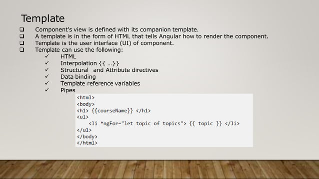 Angular Framework ppt for beginners and advanced | PPTX | Web ...