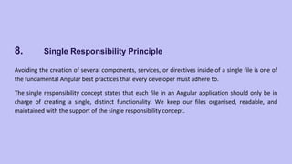 Angular Best Practices To Build Clean and Performant Web Applications | PPTX