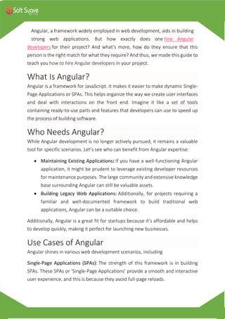 The Ultimate Guide to Hiring Angular Developers | PDF