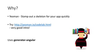 Angular boilerplate generator | PPTX
