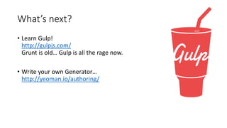 Angular boilerplate generator | PPTX