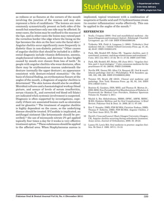 ANGULAR CHEILITIS CASE REPORTS AND LITERATURE REVIEW | PDF