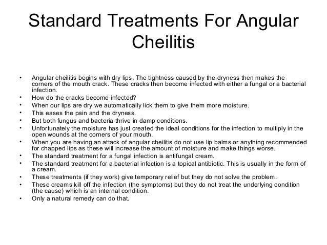 Angular Cheilitis Treatment
