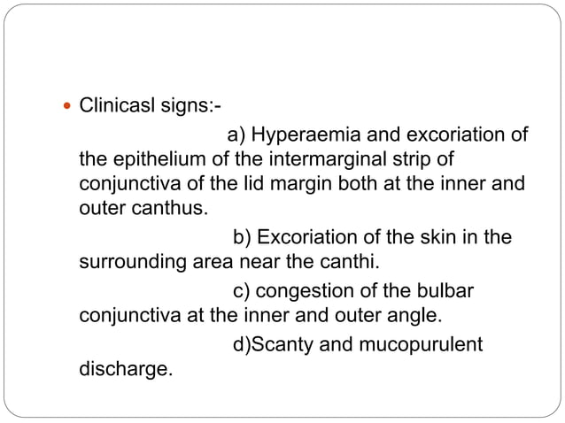Angular conjunctivitis | PPTX | Eye and Vision Conditions | Diseases ...