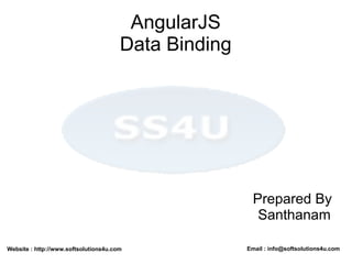 Angular data binding by Soft Solutions4U | PPT