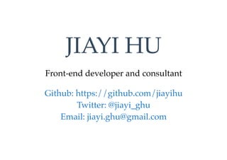 Automatic UI documentation - Angular day 2017 | PPT