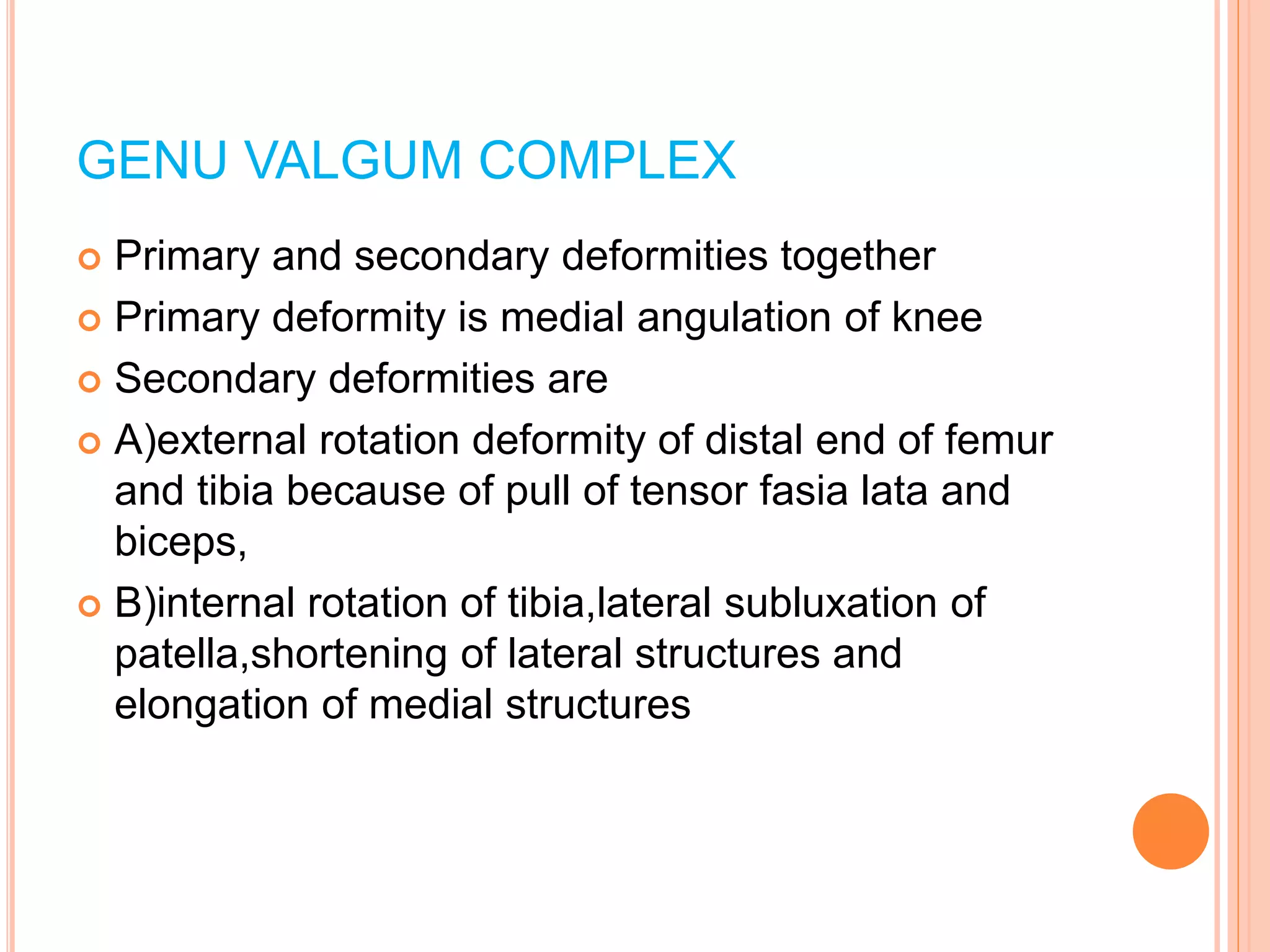 Angular deformities around the knee seminar | PPTX