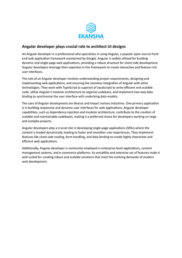 Angular developer plays crucial role to architect UI designs.pdf