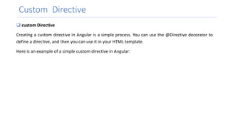 Angular Directive.pptx | Web Development | Internet