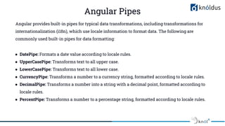 Angular directives and pipes | PDF