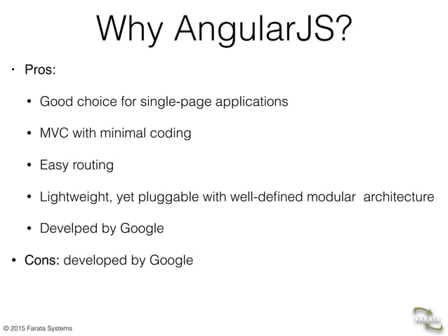 Overview of the AngularJS framework | PPT