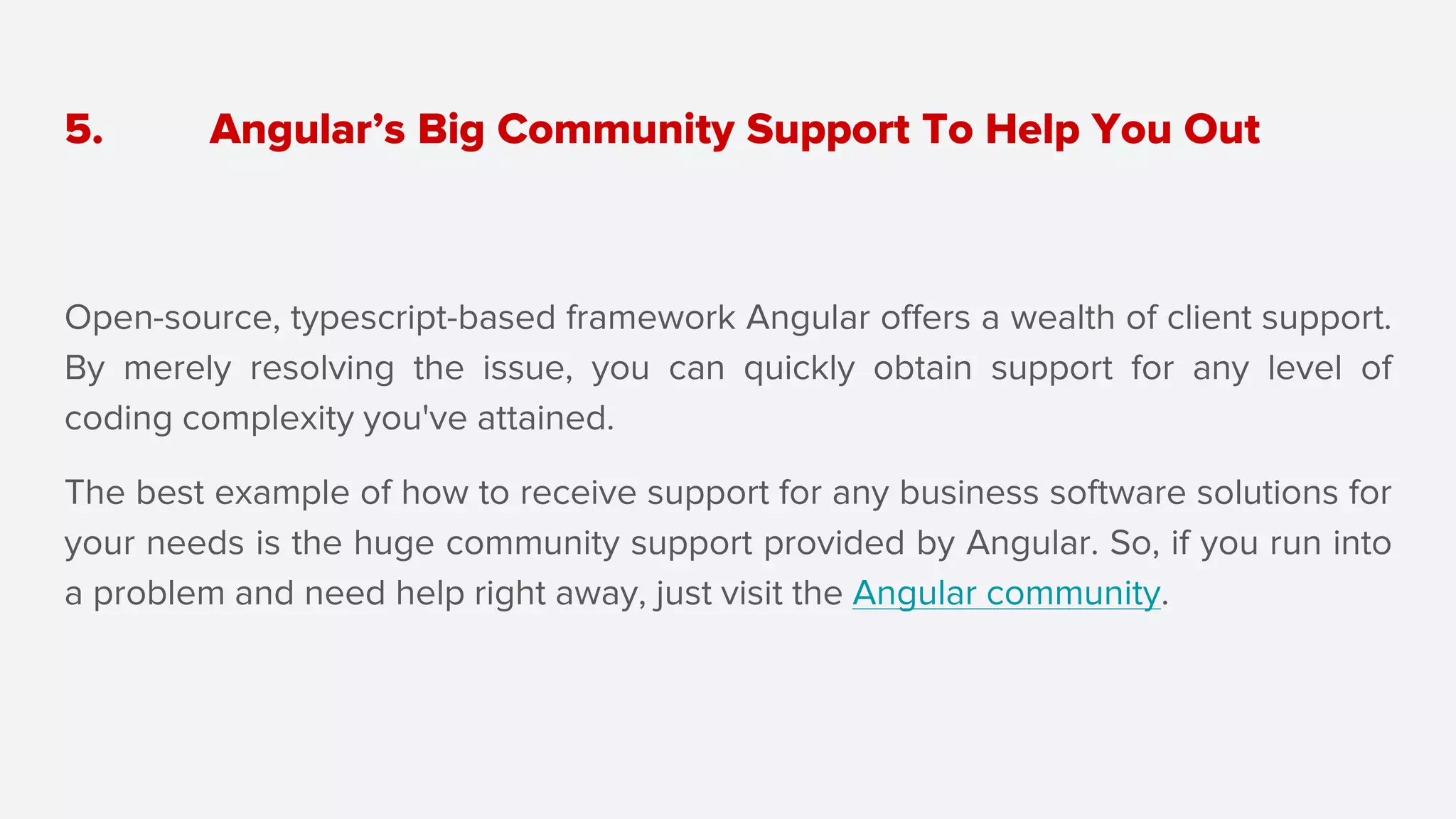 7 Key Reasons To Choose Angular for Mobile App Development Project | PPTX