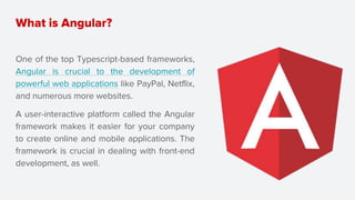 7 Key Reasons To Choose Angular for Mobile App Development Project | PPTX
