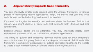 7 Key Reasons To Choose Angular for Mobile App Development Project | PPTX