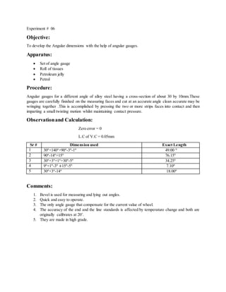 Angular gauge | DOCX