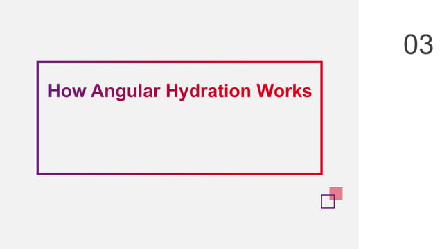 Angular Hydration Presentation (FrontEnd) | PPT